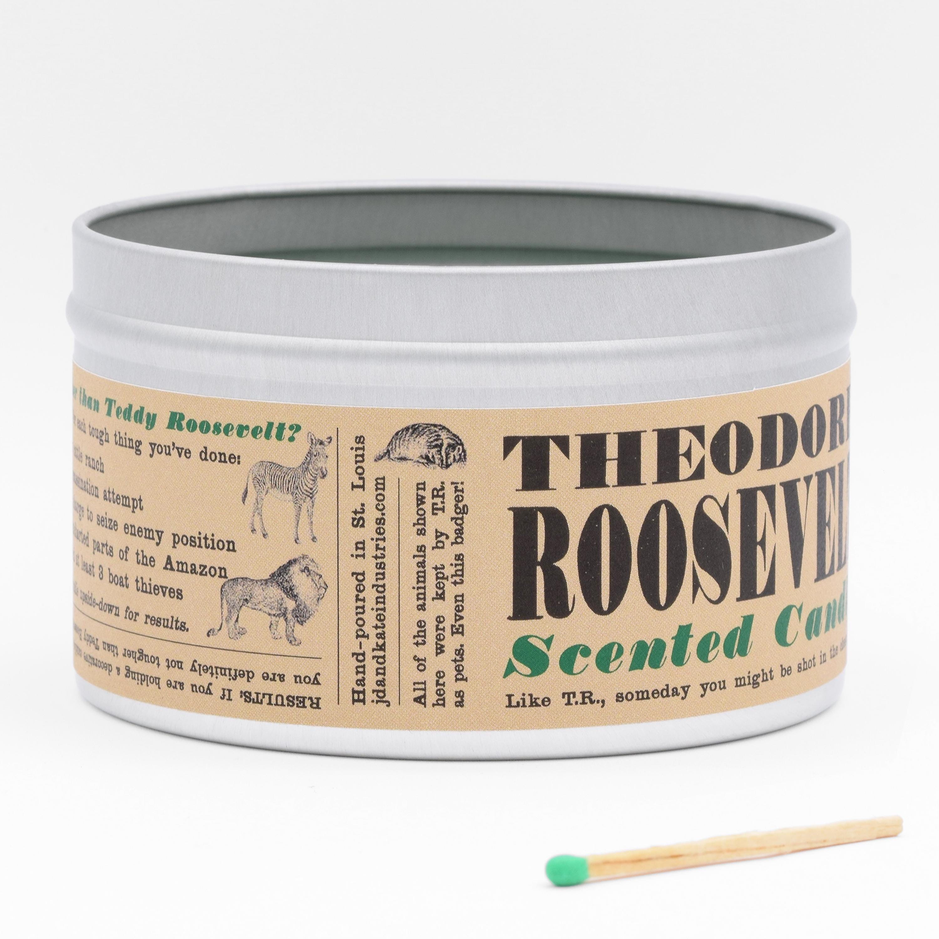 Theodore Roosevelt Scented Candle | Funny Father's Day Gift for Dad ...