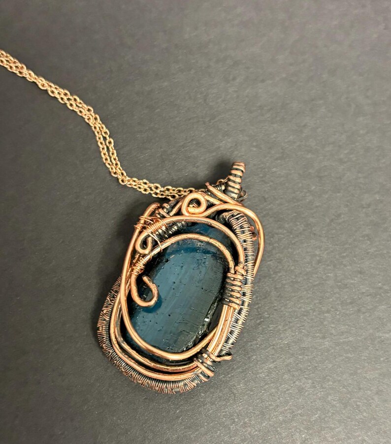 Highly Unusual Raw Slag Glass Pendant - Etsy