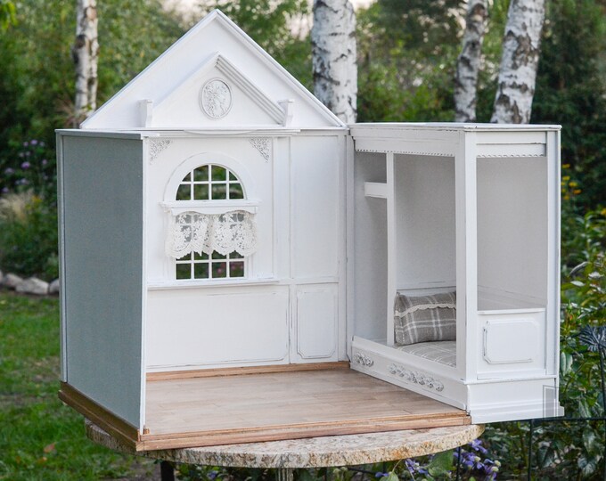 Handmade Dollhouse Diorama With a Bed Wardrobe 1:6 Scale for - Etsy