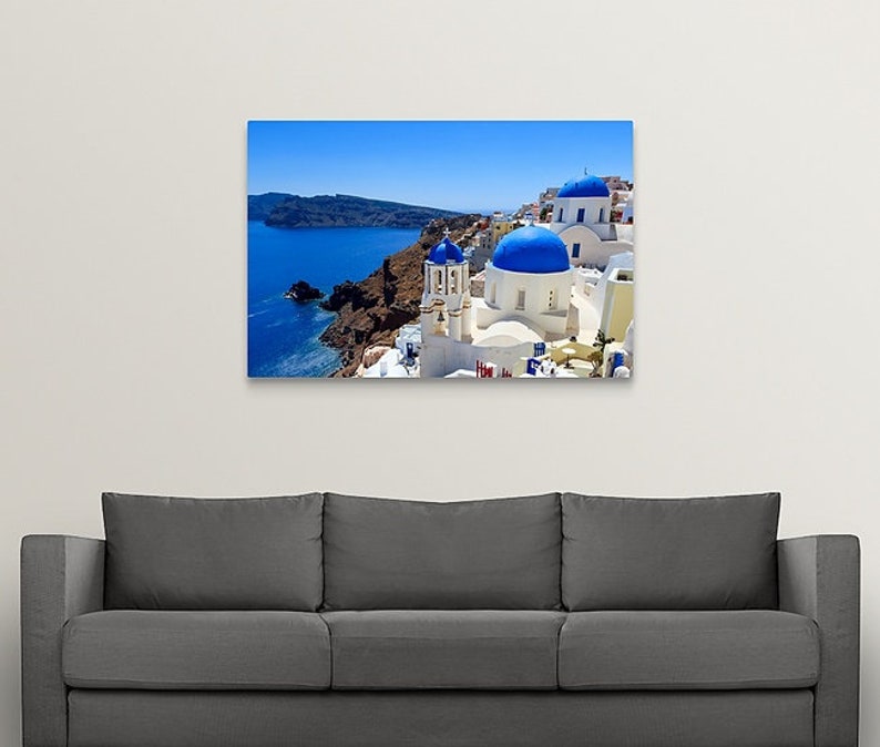 Santorini, 32x48, Greece, Canvas Print, Canvas Art, Large Print ...
