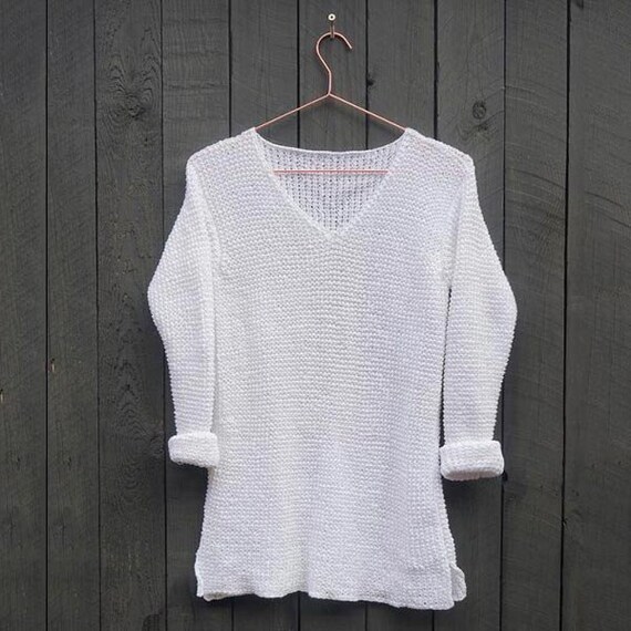 Summer Spring Sweater Knitting Pattern in English and Danish | Etsy