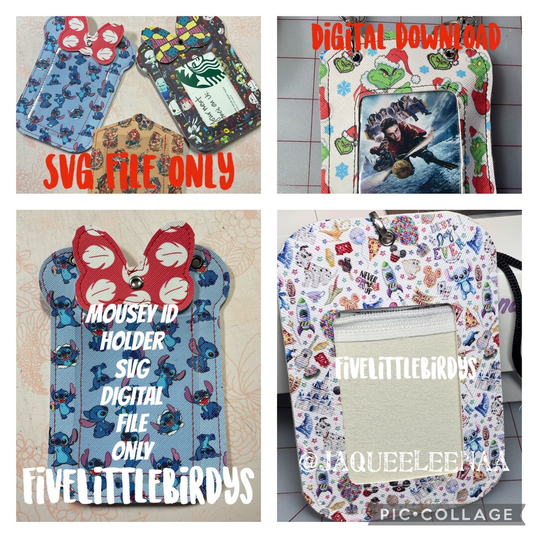 ID Holders 4 Styles Bundle SGV Files Only - Etsy