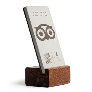 Tripadvisor Review NFC Stand With QR Code, Tripadvisor Reviews Display ...