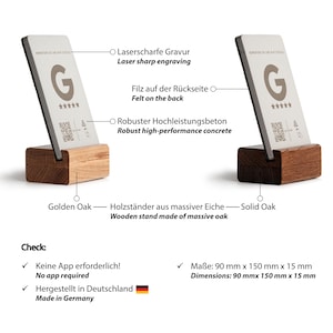 Google Review NFC Stand With QR Code, Google Reviews Display, Table ...