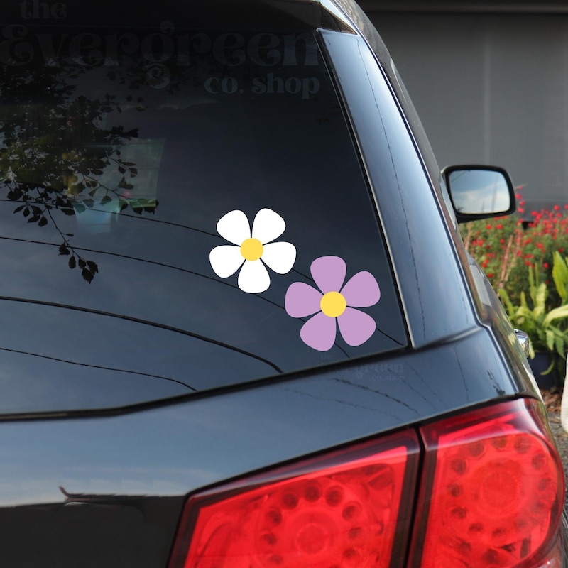 Vintage Flower Decal - Etsy