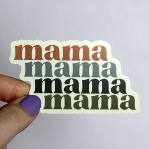 Mama Sticker | Waterproof Matte Finish | Stacked Sticker, Gift for Mom ...