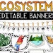 Ecosystems Banners Printable Ecosystems Science Classroom Decor ...