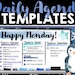 WINTER THEME Daily Agenda Template Holiday Schedule Google Slides ...