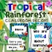 Tropical Rainforest Classroom Decor (editable) Jungle Classroom Decor ...
