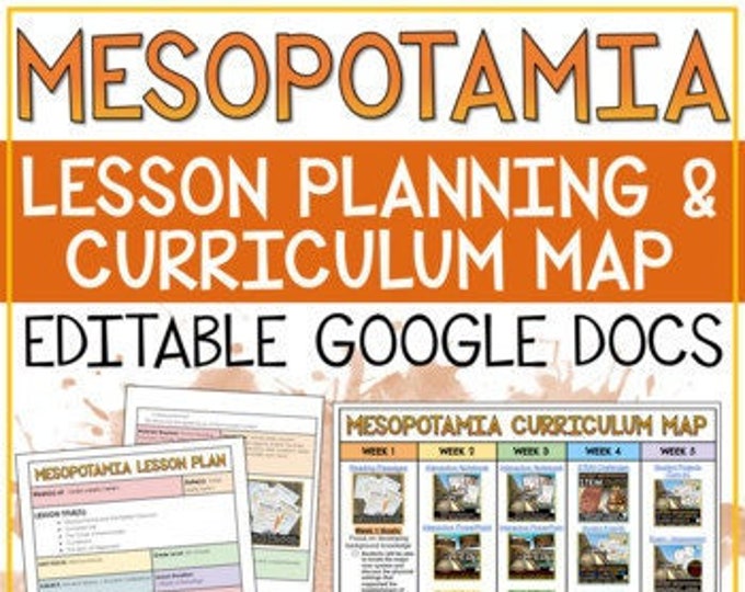 Ancient Mesopotamia Lesson Plans Templates Editable Google Docs ...