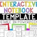 Editable Interactive Notebook Templates - All Subjects Printables - Etsy