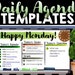 Daily Agenda Template | Daily Schedule Google Slides FARMHOUSE THEME - Etsy