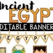 Ancient Egypt Banners Printable Egyptian History Classroom Decor ...