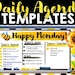 Daily Agenda Template | Daily Schedule Google Slides BEE THEME Visual ...