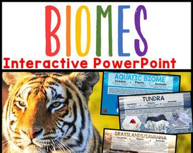Biomes Powerpoint Google Slides Forest Tundra Rainforest Desert Animal ...