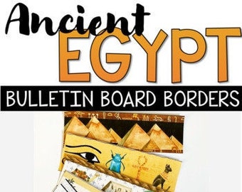 Bulletin Board Displays, Ancient Egypt Bunting and Borders Printable ...