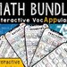 Math Vocabulary Bundle - Interactive Vocappulary™ | Digital Math Google ...