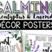 Eucalyptus Classroom Decor - Calming Posters Rolling Cart Labels ...