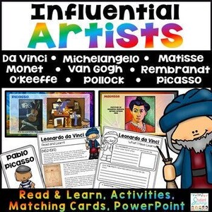 Famous Artists and Art History | Leonardo Da Vinci Michelangelo Matisse ...