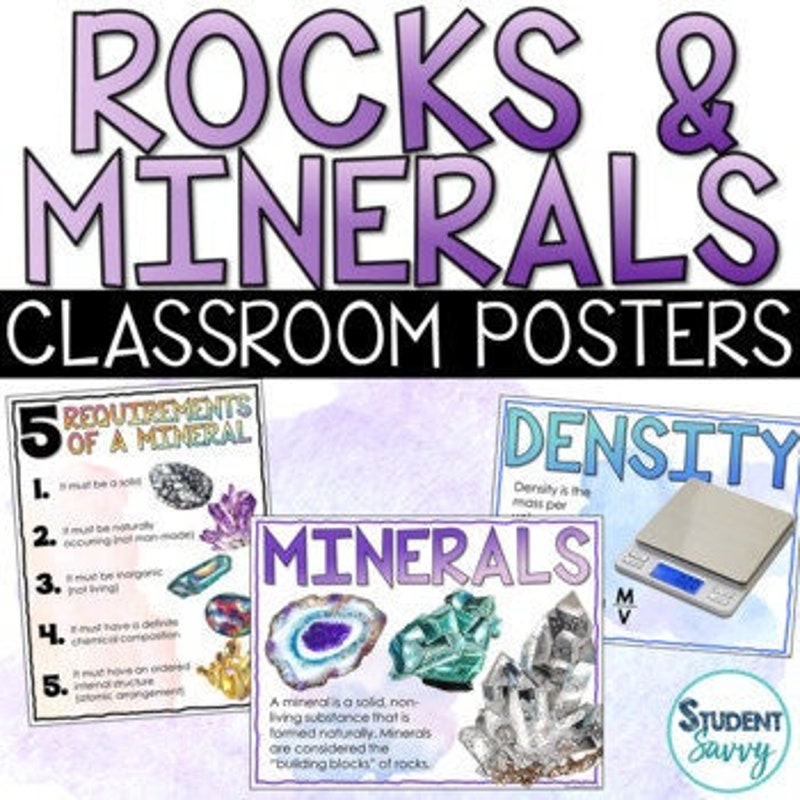 Minerals Poster - Etsy