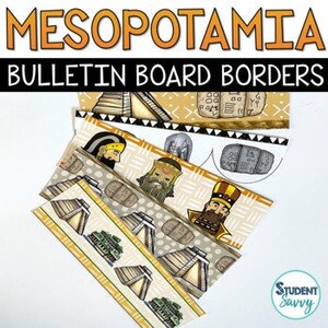 Ancient Mesopotamia Bulletin Board Borders Printable Sumerian History ...
