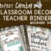 Woodland Teacher Binder 2019-2020 & Classroom Decor - Etsy