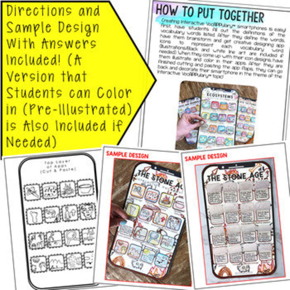 The Stone Age Interactive Vocappulary™ - Early Humans Vocabulary ...