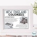 13 Colonies Posters Colonization Timeline 13 Colonies Map - Etsy