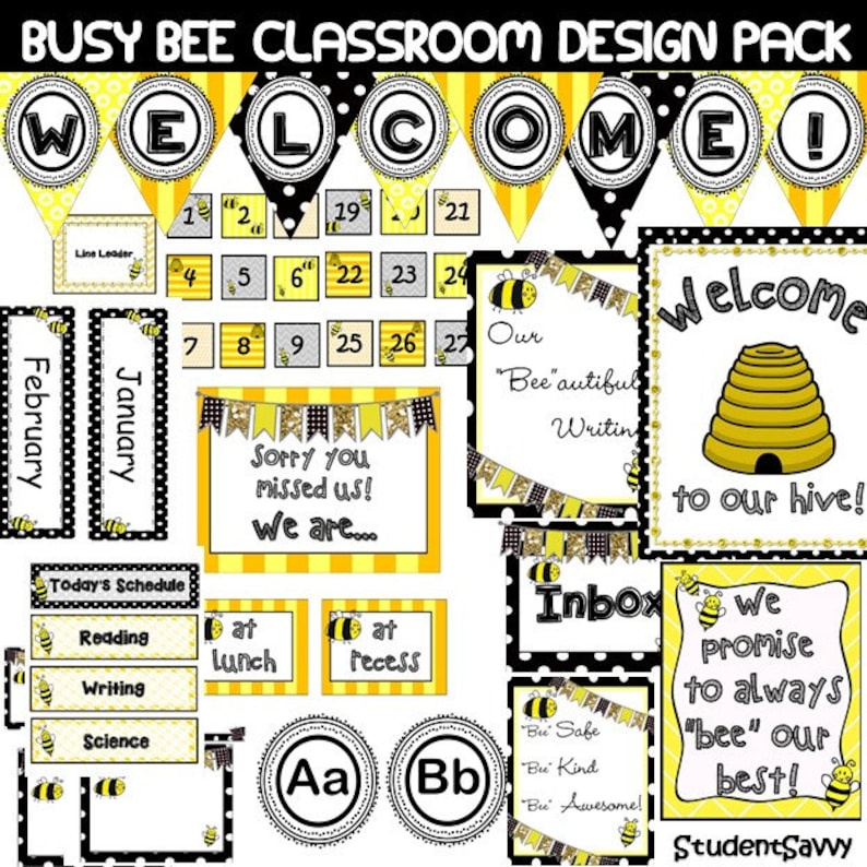 Bee Theme Classroom Decor - Etsy