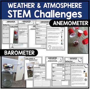 Weather STEM Activities Challenges - Earth Science Barometer Atmosphere ...