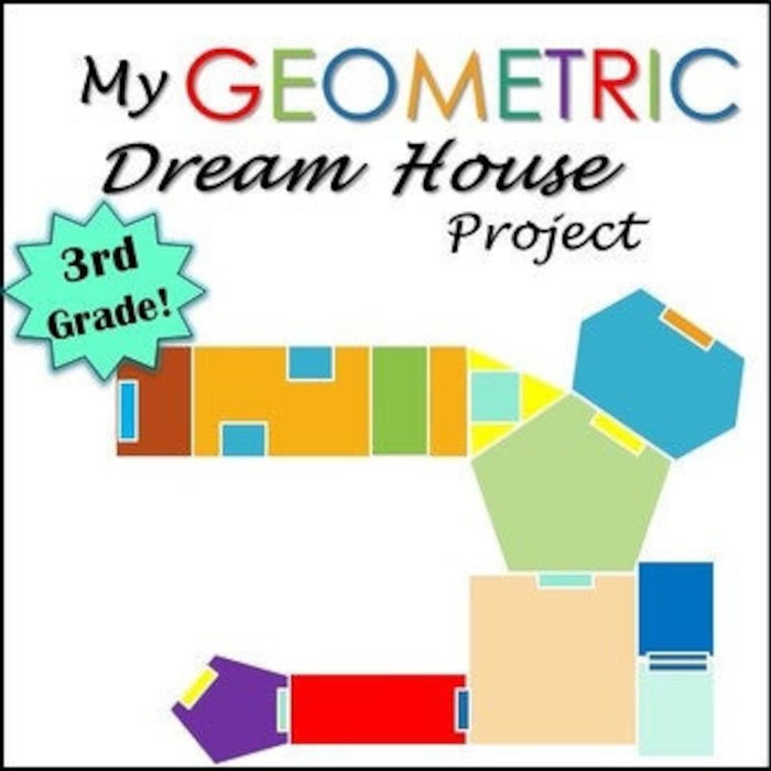 Geometry Project Dream House- 3rd Grade Common Core - Etsy