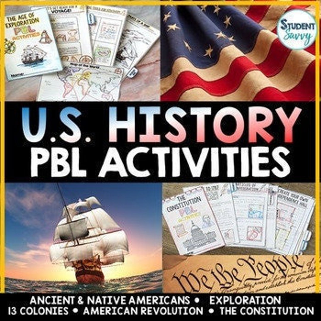 US History PBL Activities United States Project Based Learning - Etsy