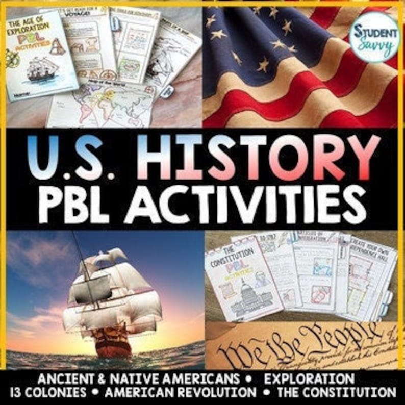 US History PBL Activities | United States Project Based Learning - Etsy