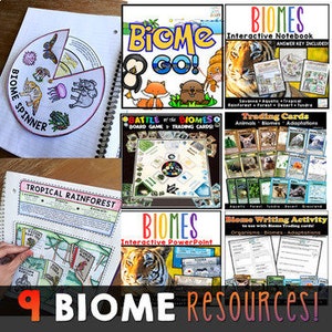 Biomes Activities Resource Bundle - Projects Worksheets STEM Reading ...