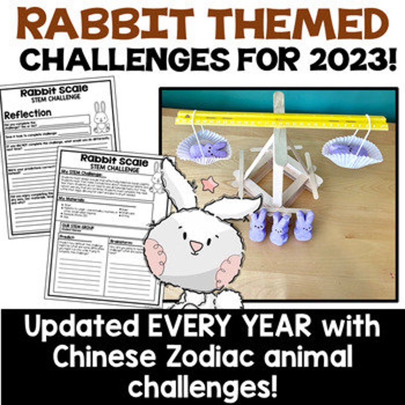 Chinese New Year STEM Challenges 2023 - Year of the Rabbit Activities ...