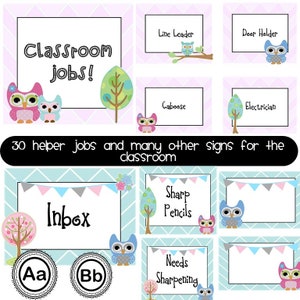 Classroom Decor - Owl Theme - Etsy