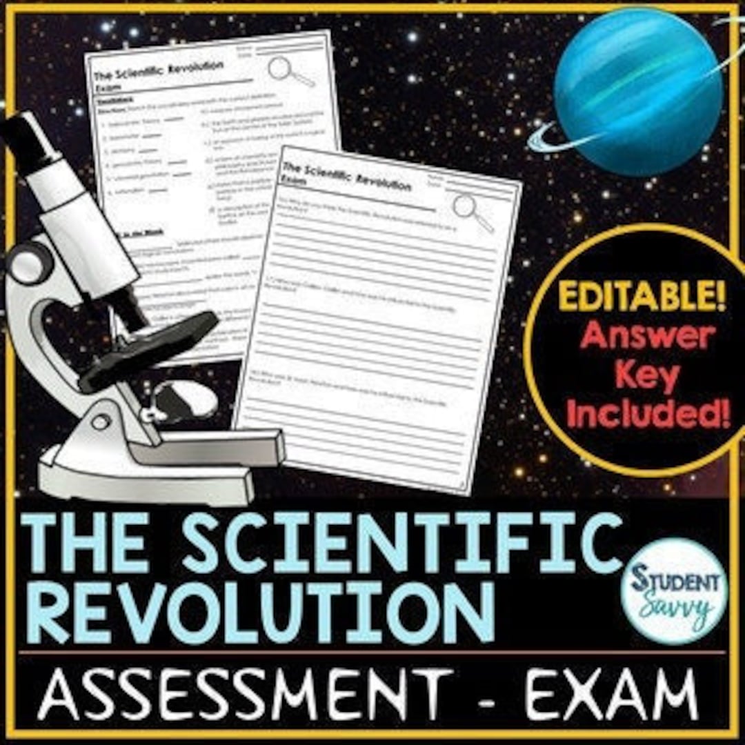 The Scientific Revolution Test - Exam Scientific Method Quiz Review - Etsy