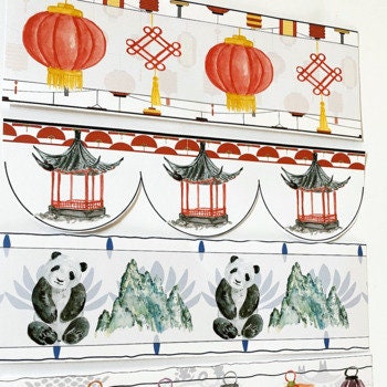 Ancient China Bulletin Board Borders Printable China History Classroom ...