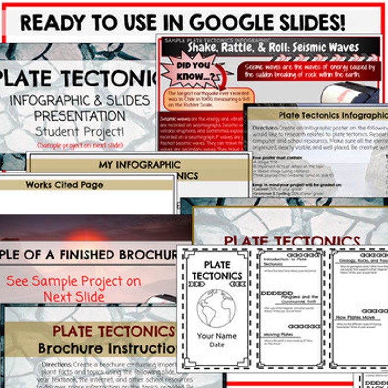 Plate Tectonics Projects Google Classroom Timeline Poster Tectonic ...