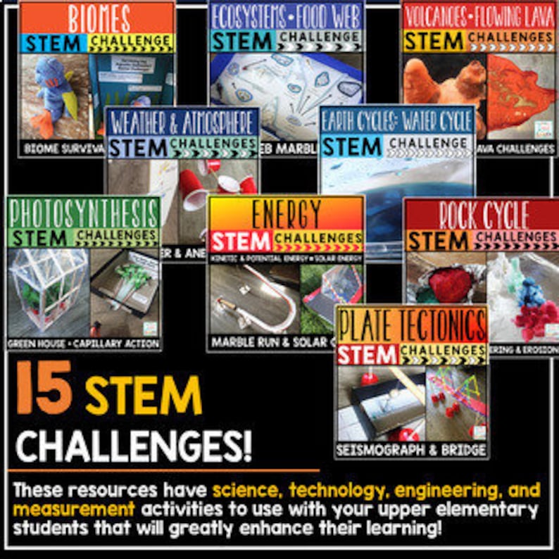 Earth Science STEM Activities - Science Projects Space STEAM Challenges ...