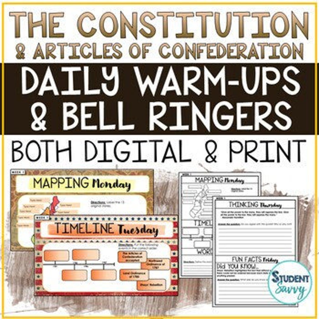 The Constitution Bell Ringers Timeline Maps Constitutional Convention ...