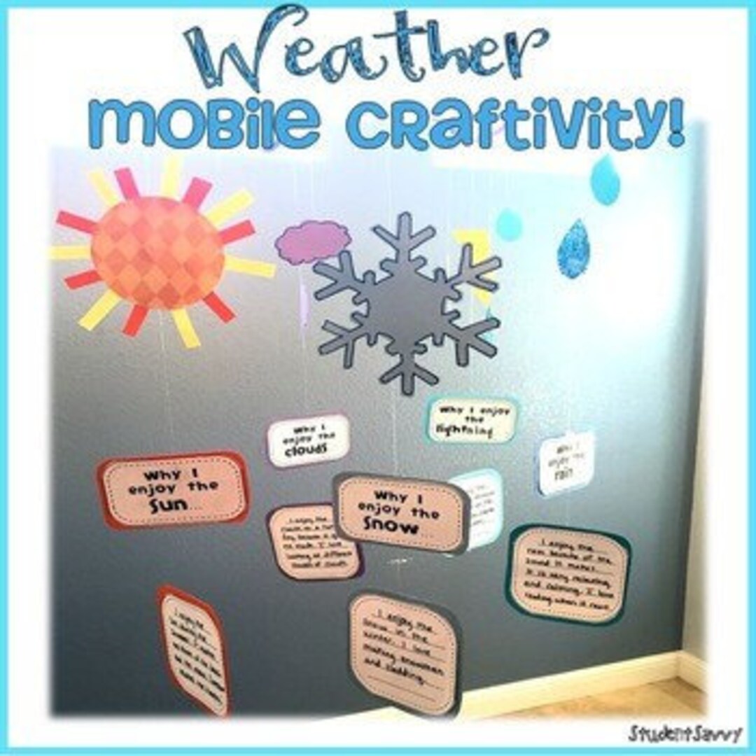 Weather Craftivity - Etsy