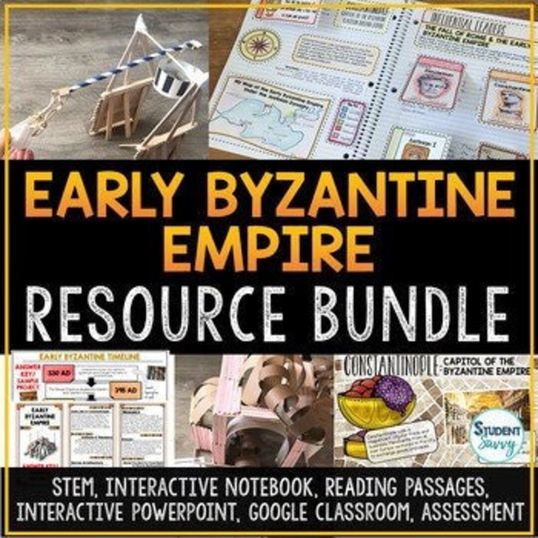 Byzantine Empire Activities Bundle - Fall of Rome Worksheets Projects ...