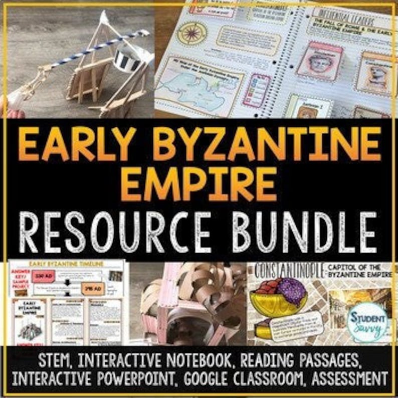 Byzantine Empire Activities Bundle - Fall of Rome Worksheets Projects ...