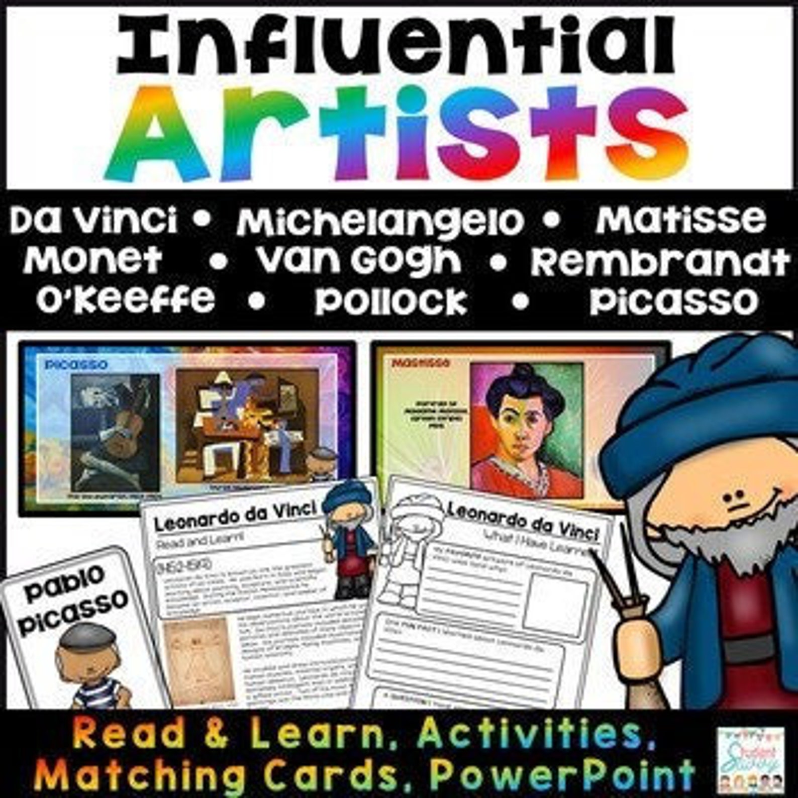 Famous Artists and Art History | Leonardo Da Vinci Michelangelo Matisse ...