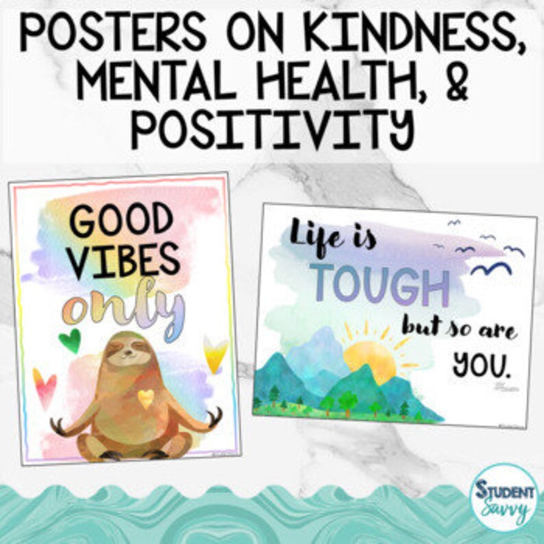 Mental Health Awareness Posters Growth Mindset Posters - Etsy