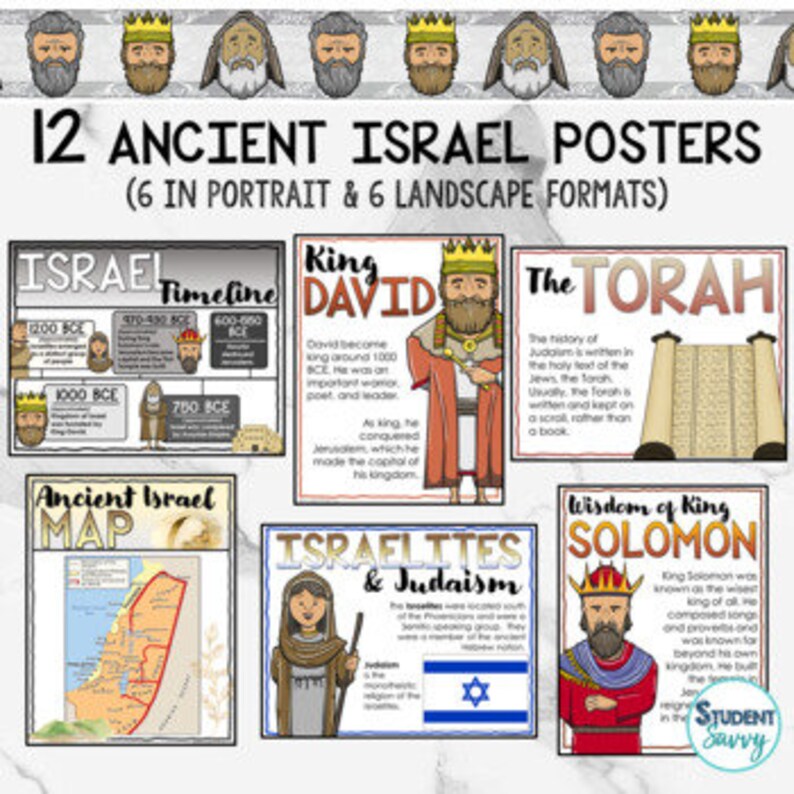 Ancient Israel Bulletin Board Kit | Israel Posters | Borders | Banners ...