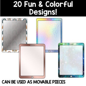 IPad Clipart Movable Pieces | Tablet Clipart Movable Pieces - Etsy