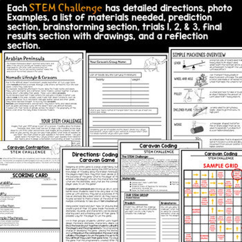 Islam - STEM Project Caravan Challenges - Etsy
