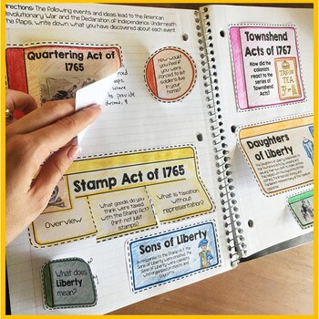American Revolution Interactive Notebook Events Leading to ...